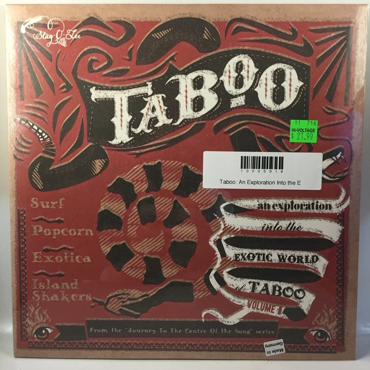 Taboo: An Exploration Into the Exotic World of Taboo Vol. 1 10" EP NEW ...
