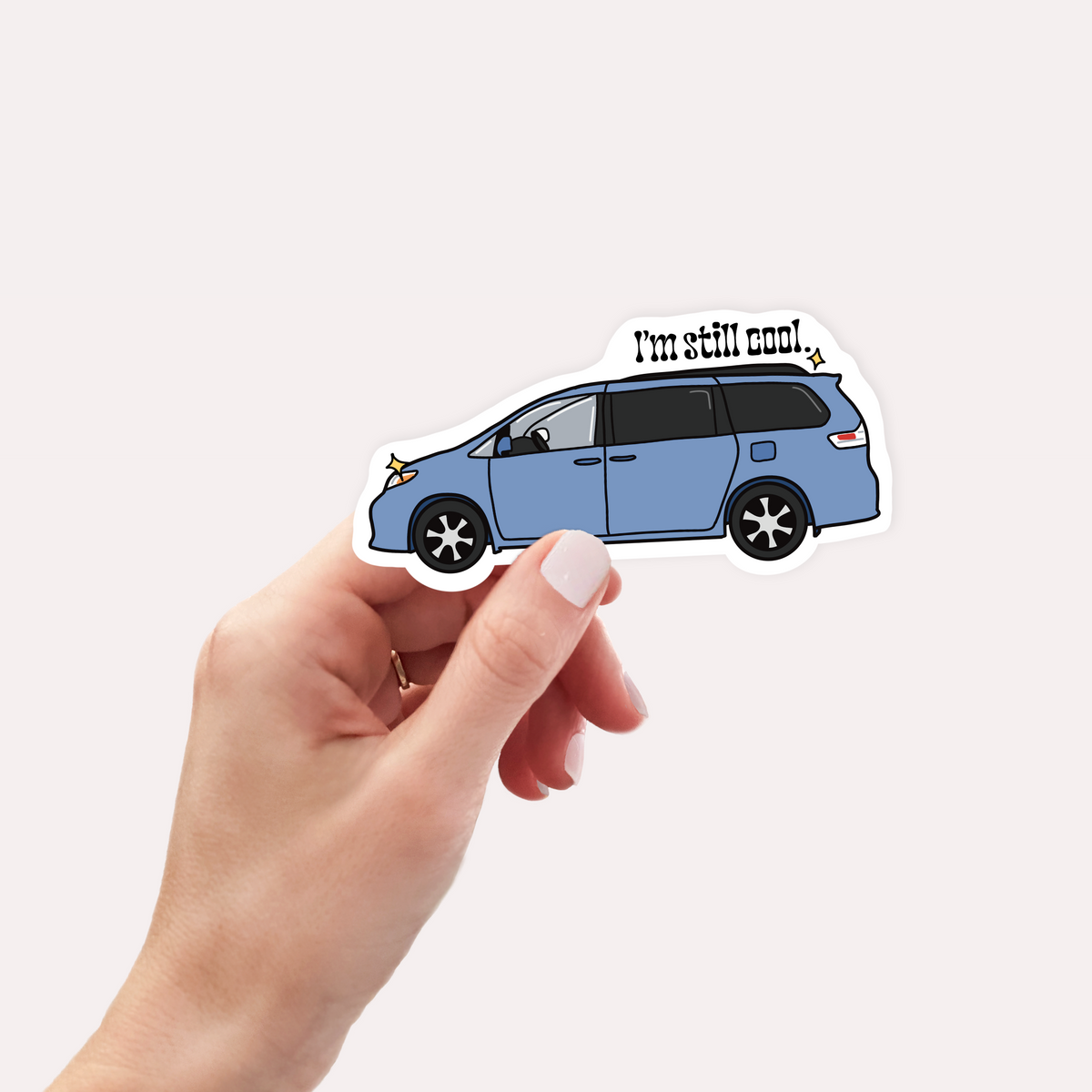 Mini Van "I'm Still Cool" Sticker: Glossy – Hi-Voltage Records