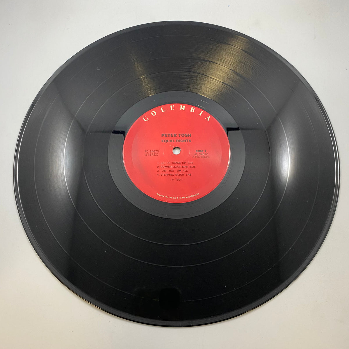 Peter Tosh – Equal Rights LP USED Vinyl VG+/VG+ – Hi-Voltage Records