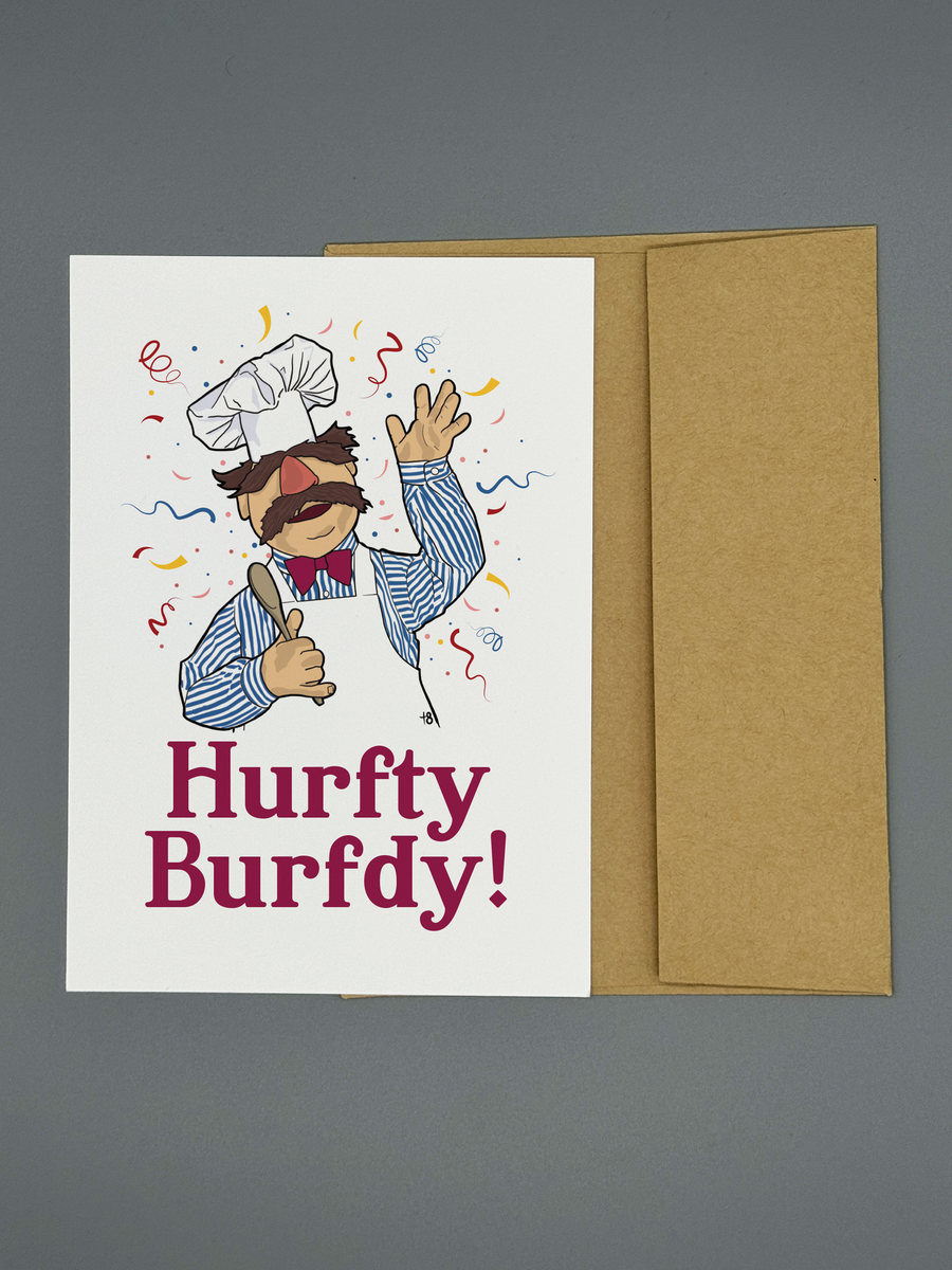 Swedish Chef Greeting Card – Hi-Voltage Records