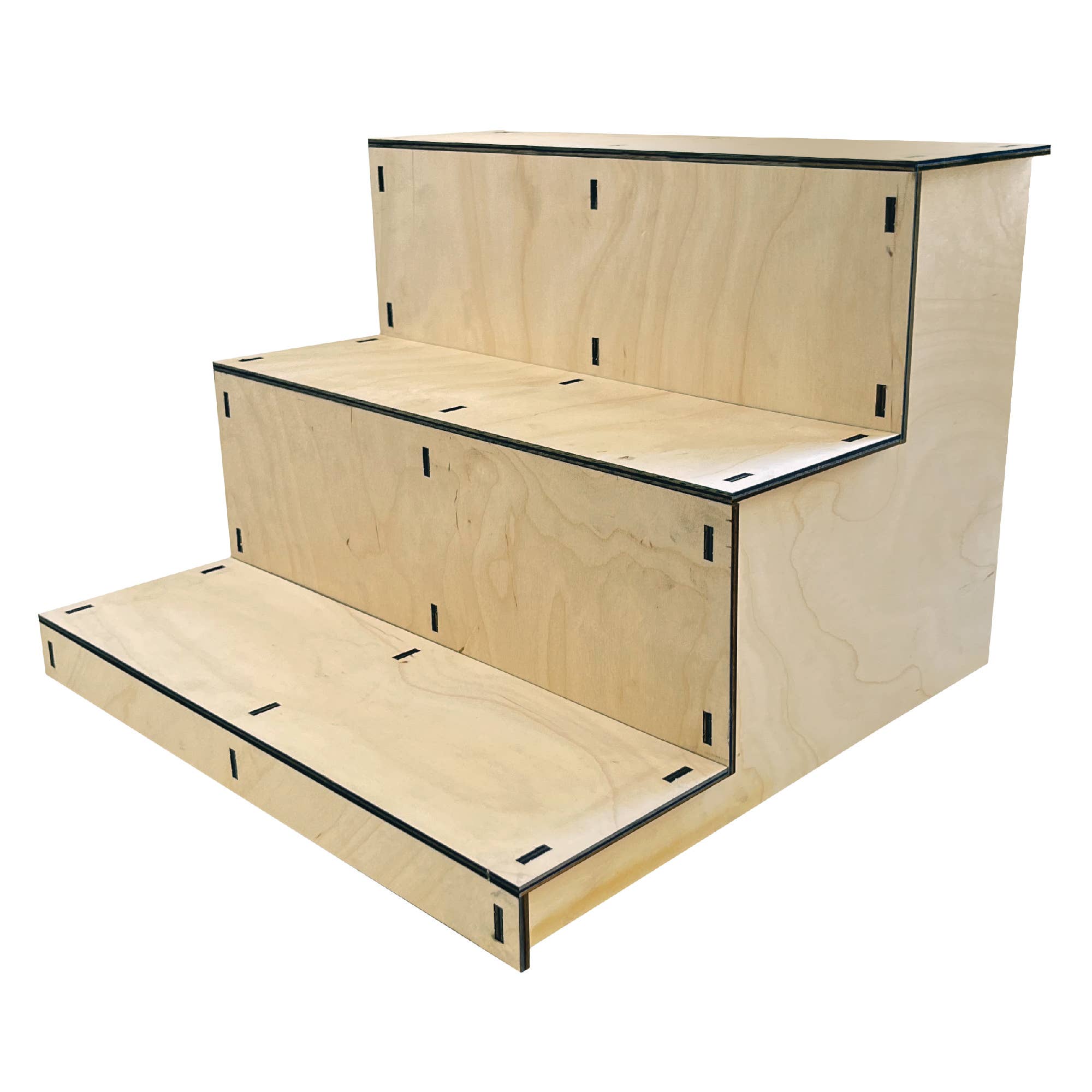 3-Tier Straight Wooden Portable Display Stand – Hi-Voltage Records