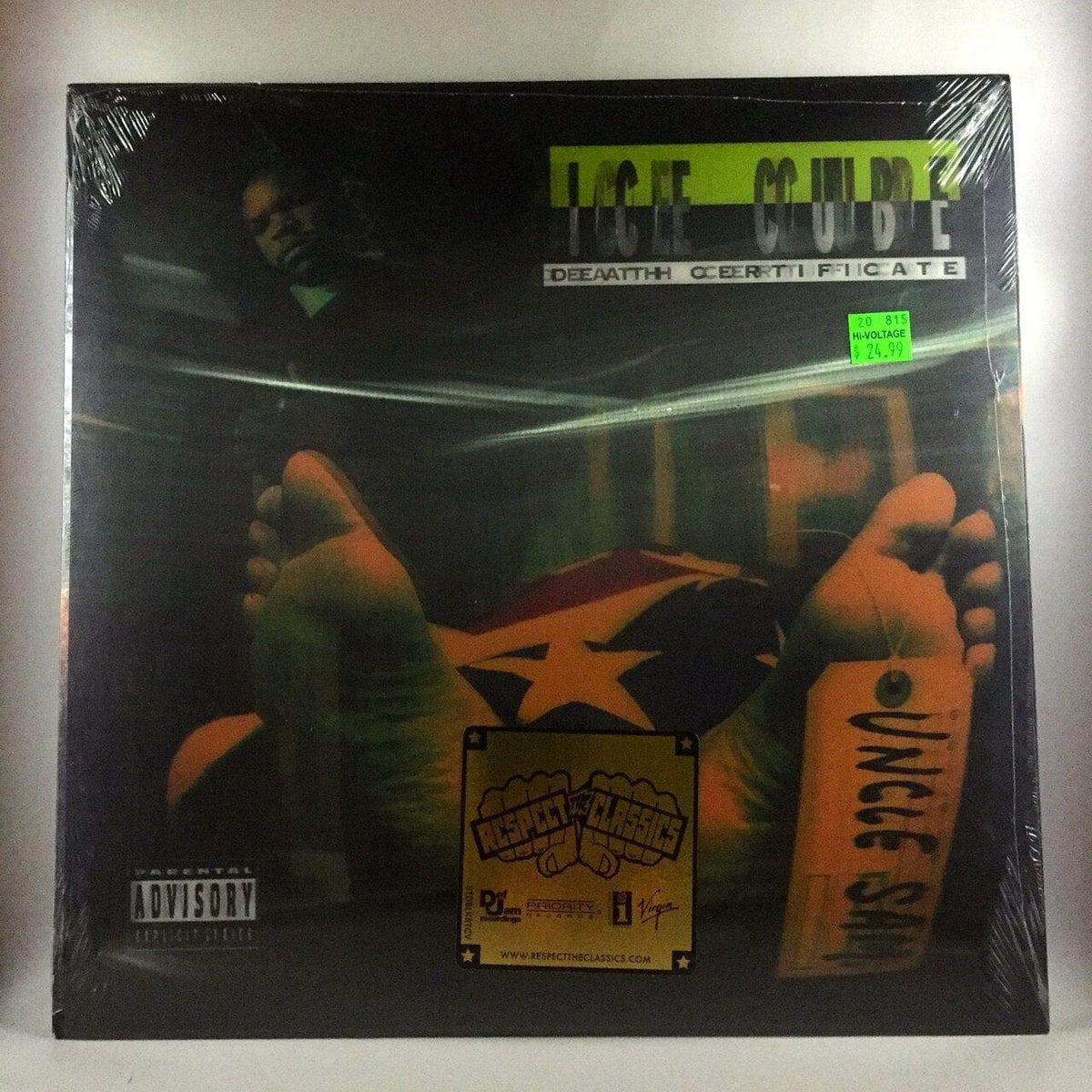 Ice Cube - Death Certificate LP NEW 3D Cover – Hi-Voltage Records