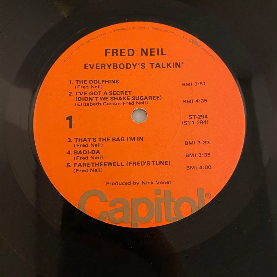 Fred Neil – Everybody's Talkin' LP USED VG+/VG++ – Hi-Voltage Records