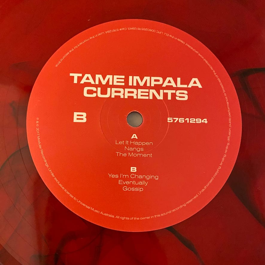 Tame Impala – Currents 3LP USED VG+/VG++ Red Vinyl Box Set w/ 7" & Fle ...